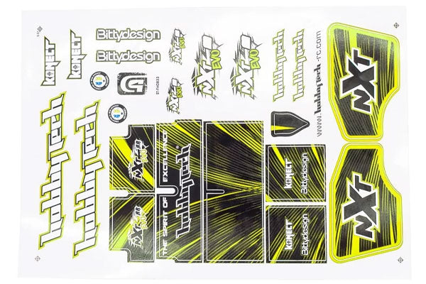 HOBBYTECH FOGLIO ADESIVI NXT EVO RR GIALLO - STICK-NXT-EVORR-YE – D.P ...