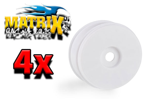 MATRIX RACING TIRES CERCHI 1:8 OFF-ROAD - 4 PEZZI - BIANCO – D.P Modellismo